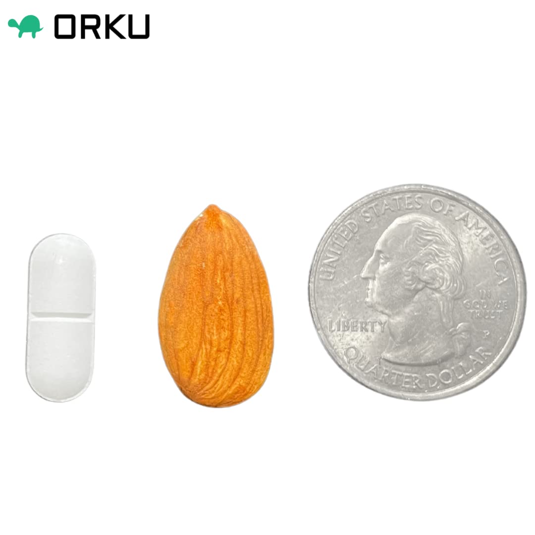 Orku Metabolic Calcium Pills β’ 400mg Serving of Calcium Citrate with Vitamin D & Magnesium β’ Non-Chewable Unflavored Tablets