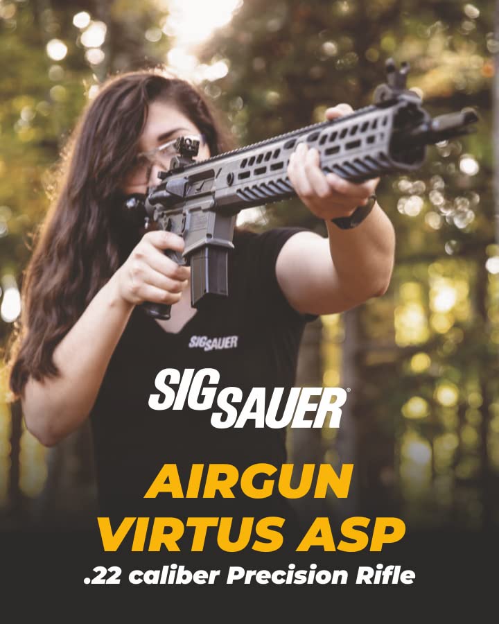 Sig Sauer Airgun Virtus ASP .22 Caliber Precision Air Rifle with Venom Pellets and Combo Kit Bundle