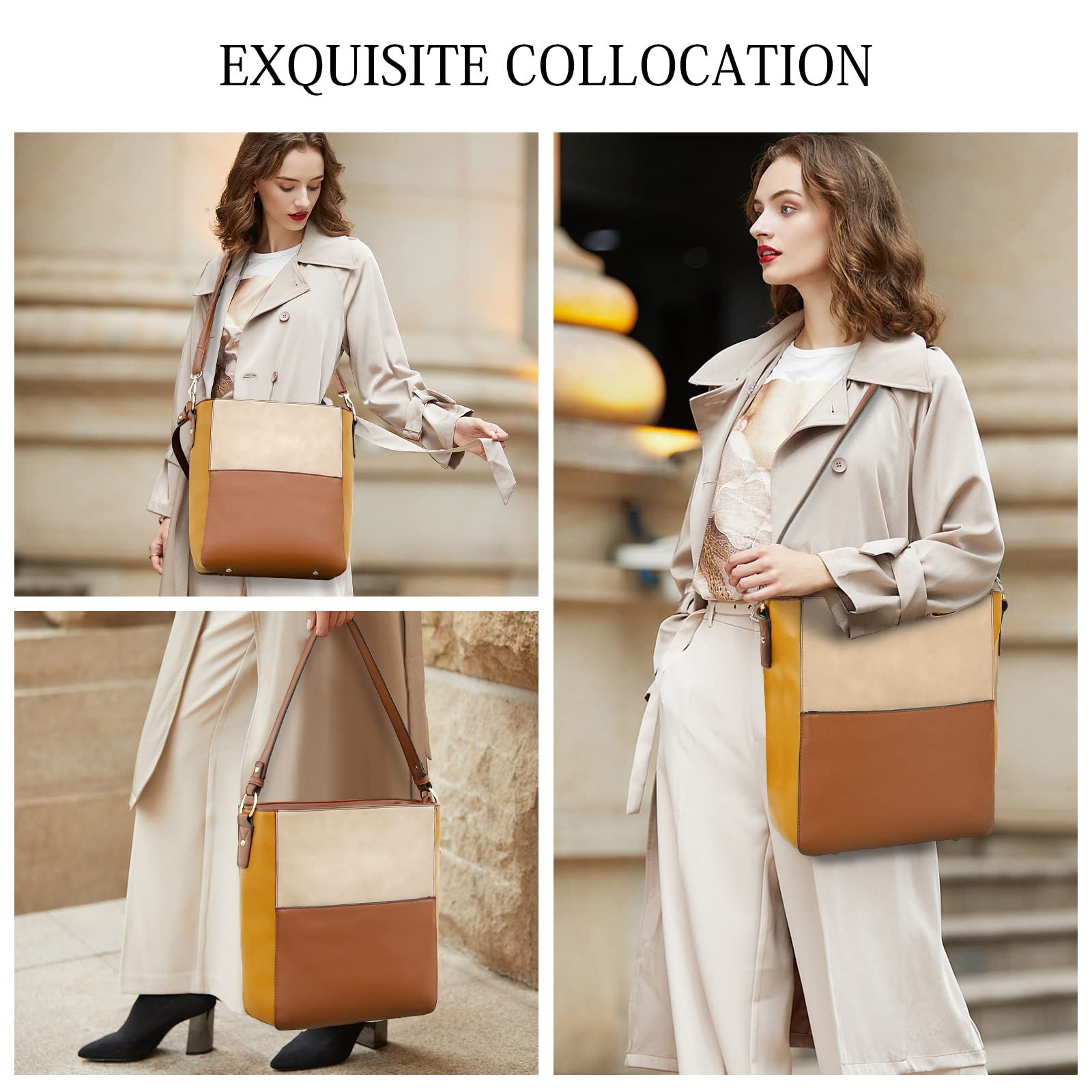 Women Handbags Tote Bag Vegan Leather Large Shoulder Bag Top Handle Satchel Purses for School Work Travel