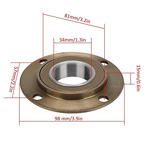 REOUG Bicycle Toothless Flywheel Freewheel Metric Thread 98mm Outer Diameter for Bike Electro-Tricycle