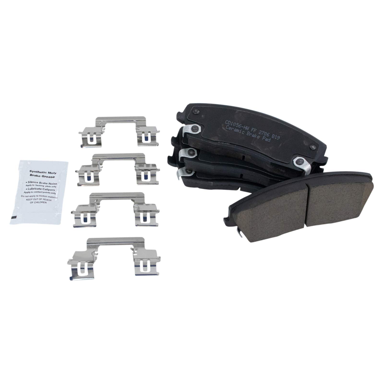 Rotor & Brake Pad Ceramic Performance Drilled Slotted Front & Rear Kit