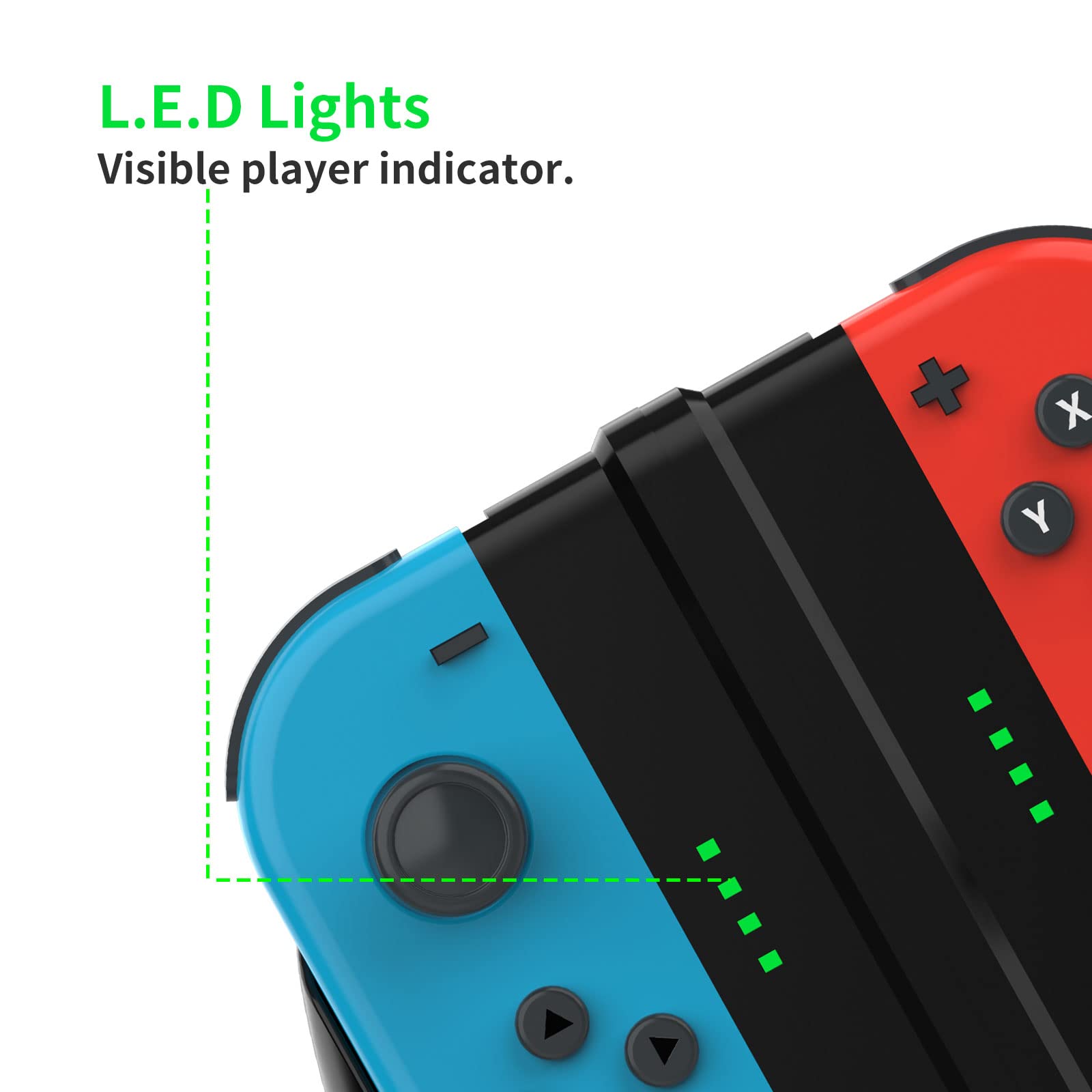 Switch controllers joy-con Comfort Grips for Nintendo Switch/Switch OLED 2021 JoyCons Controllers Black