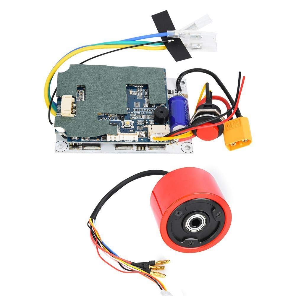 REOUG Nologo Electric Skateboard Motor 70mm 24V-36V 150W Brushless Motor Hub Motor Mini Scooter DIY Electric Skateboard Remote Control
