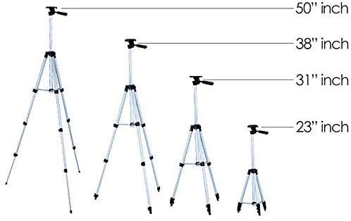 Professional Flexible Aluminum Lightweight Portable Camera Tripod for iPhone/Samsung/Smartphone/Action Camera/DSLR Camera
