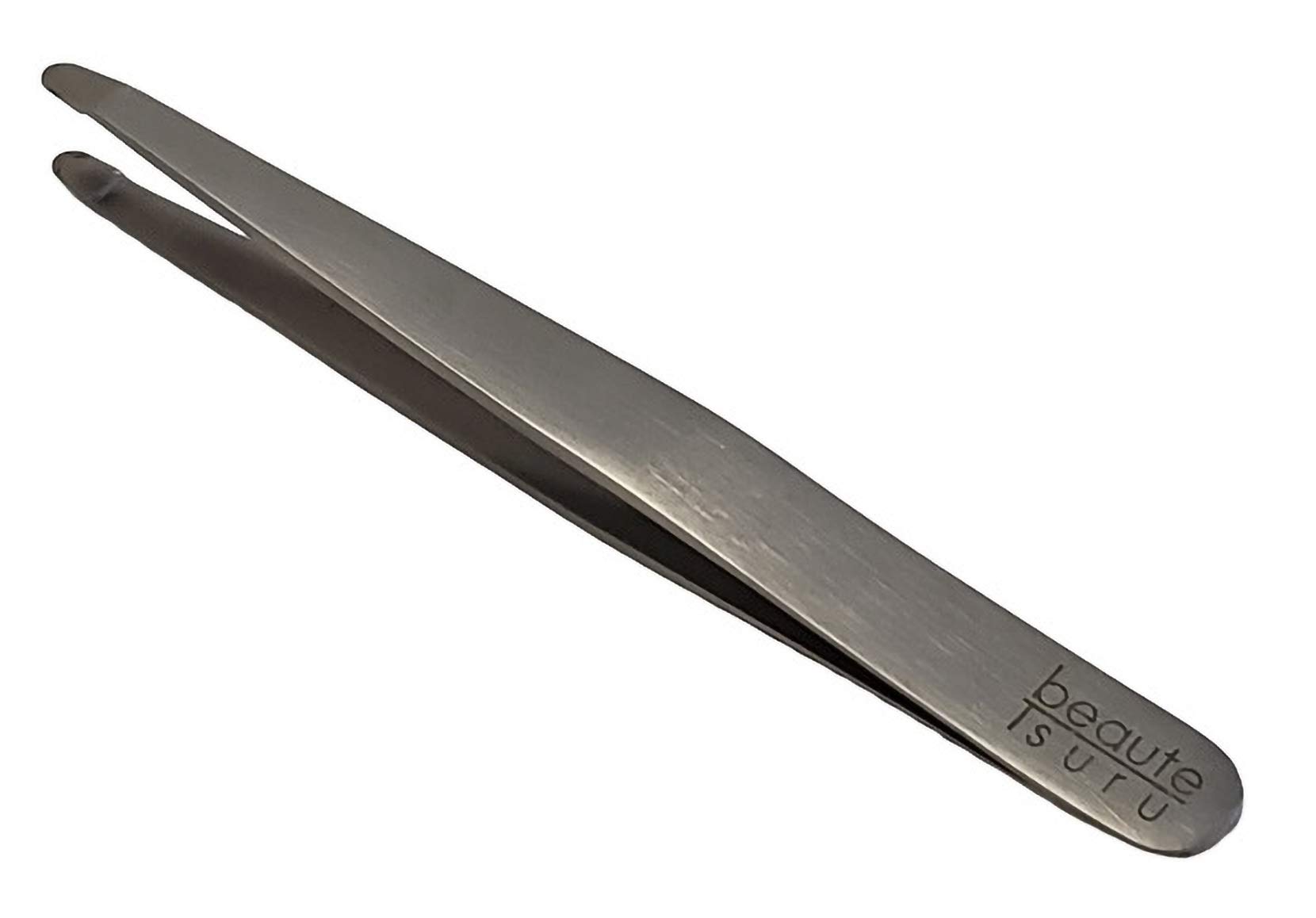Professional Round Blunt Tip Eyebrow Tweezers (4.0 Inches, Matte Finish)