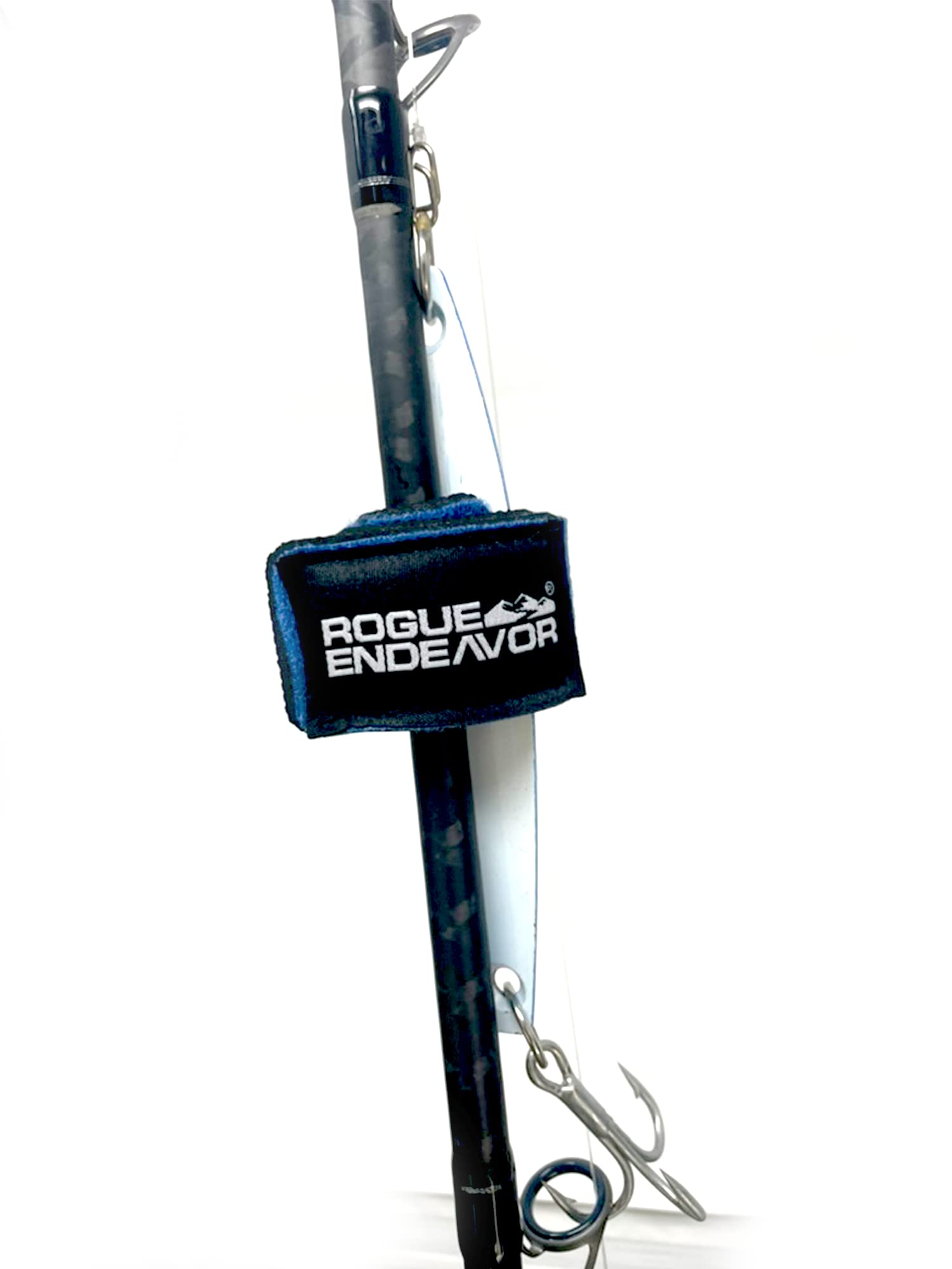 Rogue Endeavor Fishing Rod Wrap, Premium Neoprene Lined (Pack of 6) (Black)
