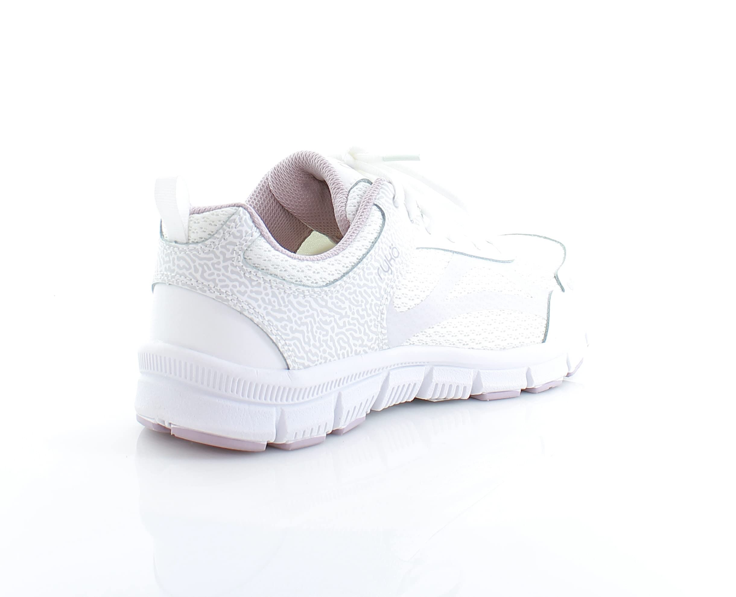 Ryka Womens Harlee Lace Up Athletic and Training Shoes White 8 Wide (C,D,W)