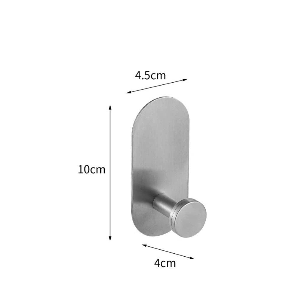 No Drilling Black Bathroom Accessories Sets Toilet Tissue Roll Paper Holder Towel Rack Bar Rail Ring Robe Clothes Hook Hardware,Brushed Hook