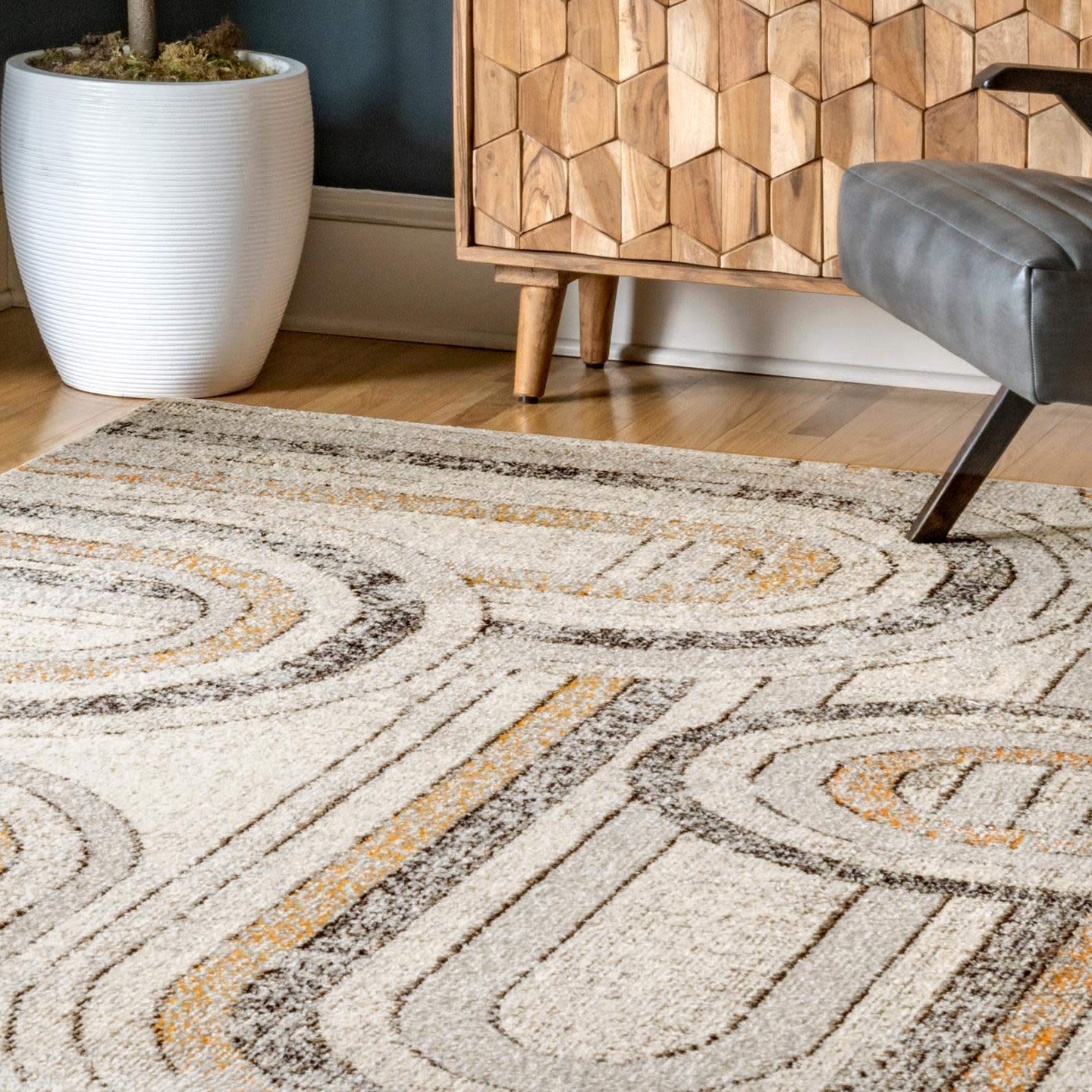 nuLOOM Livia Fading Arches Area Rug, 8x11, Grey
