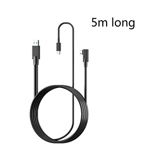Yuisle Lightweight Link USB3.2 High Speed Data Transfer Adapter for Quest 2/Pico 4 VR Headset High Speed Data Headset Cord Charging Cord