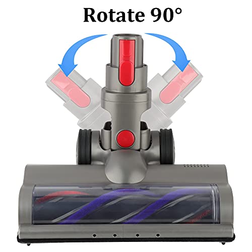 Ninthseason Quick-Release Direct Drive Cleaner Head Turbine Floor Tool for Dyson V15 V11 V10 V8 V7 Cordless Vacuum Cleaner for carpets and hard floors