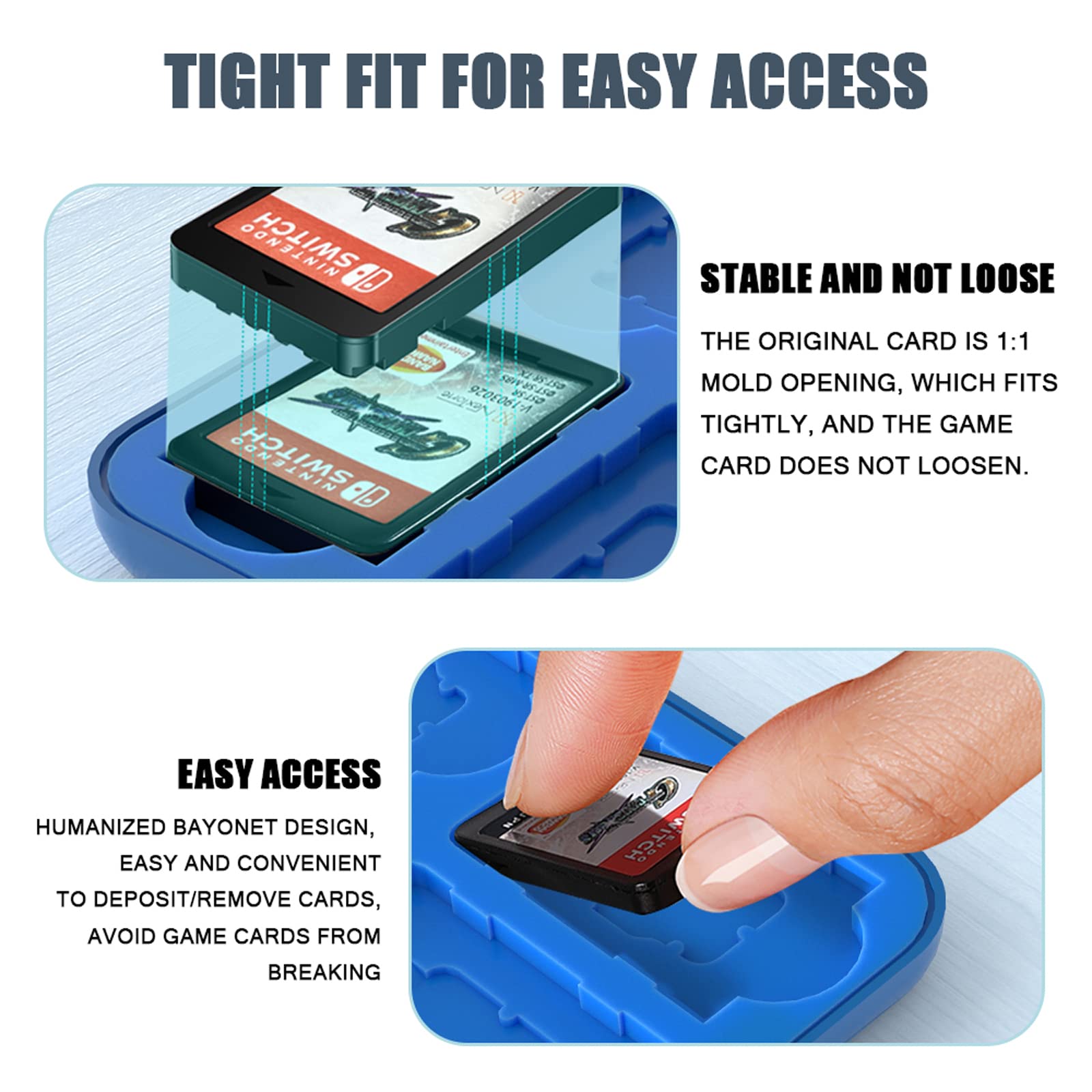 VGBUS Switch Game Case Compatible with Nintendo Switch/Oled/Lite.Switch Game Case Holder for Nintendo Switch Game Card with 24 Game Card Storage. (Mario)