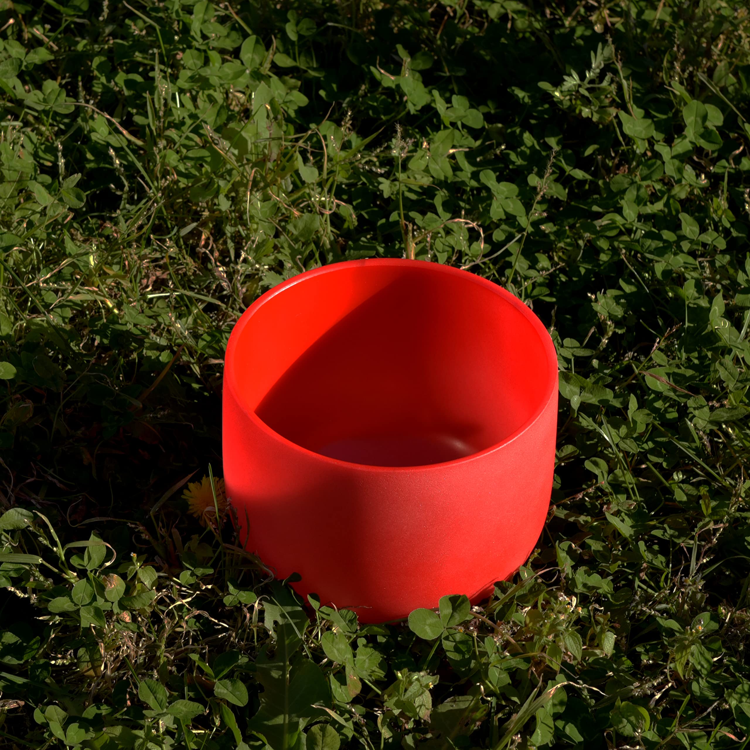 TOPFUND (Red C Note Crystal Singing Bowl Root 8")