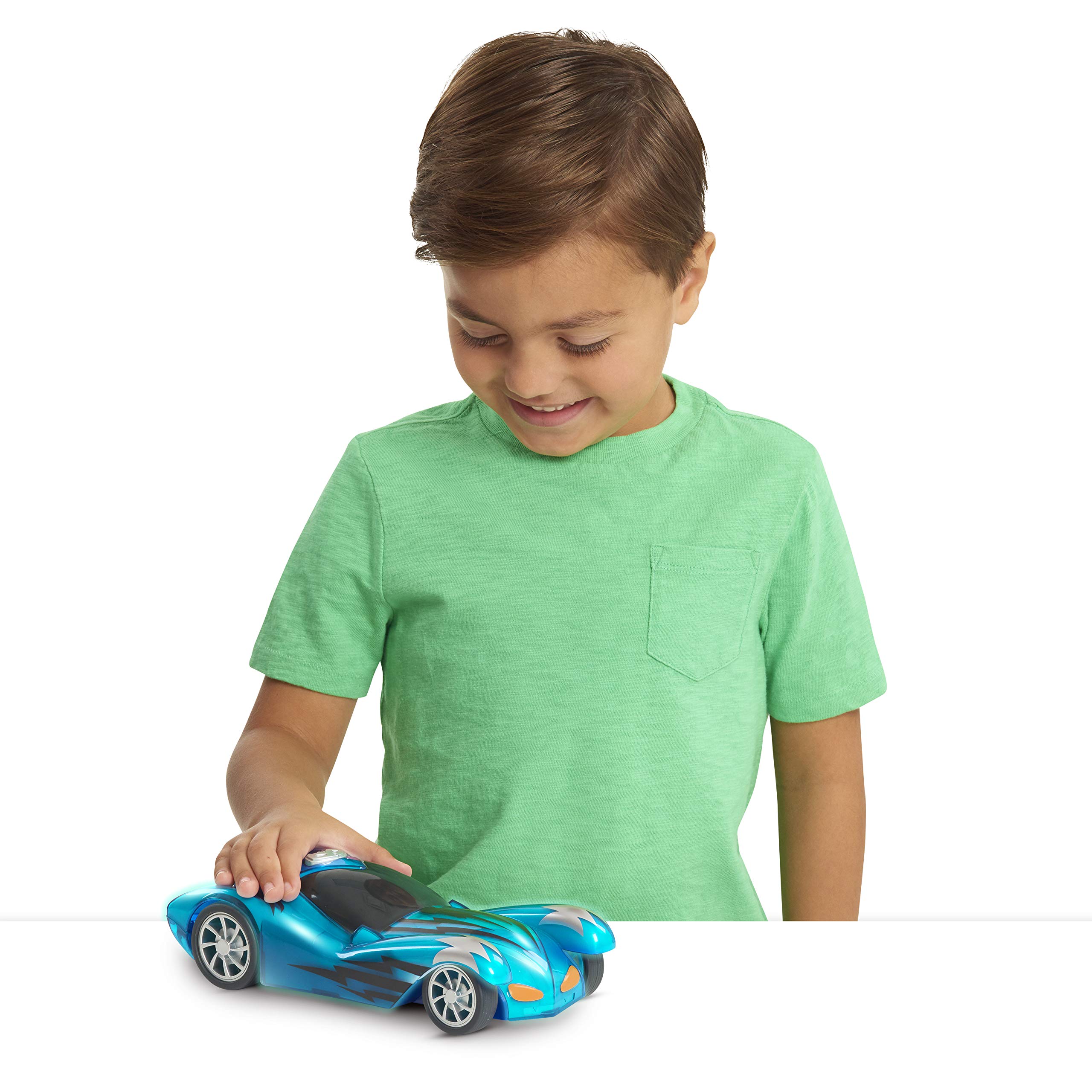 PJ Masks Light Up Racer, Cat-Car, Kids Toys for Ages 3 Up by Just Play