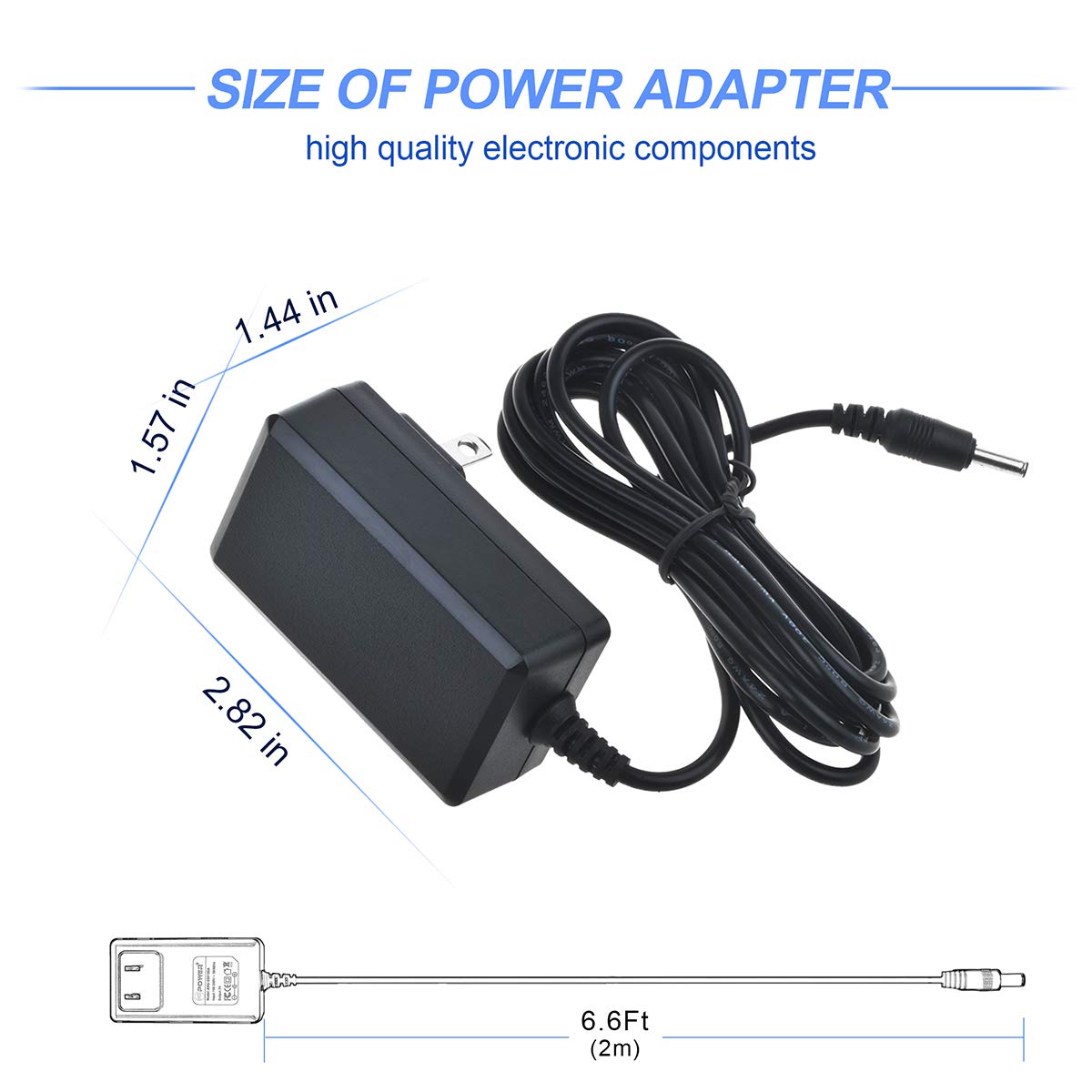 PKPOWER AC Adapter Compatible with Remington Shaver PG525 PG6135 PG6145 PG-6145 PG6155 PG-6155 PG6025 PG6060, Power Supply for MB-4020 MB4020 PR6125 PG6137 PR-6125 PG-6137 RP00235 Power Cord