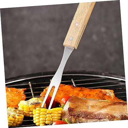 NOLITOY 1 Set Clips Grill Tools Grill Fork Tong Grilling Spatula Camping BBQ Tools BBQ Tools for Outdoor Grill Grilling Accessories Kit BBQ Barbecue Cooking Utensils Shovel Beech