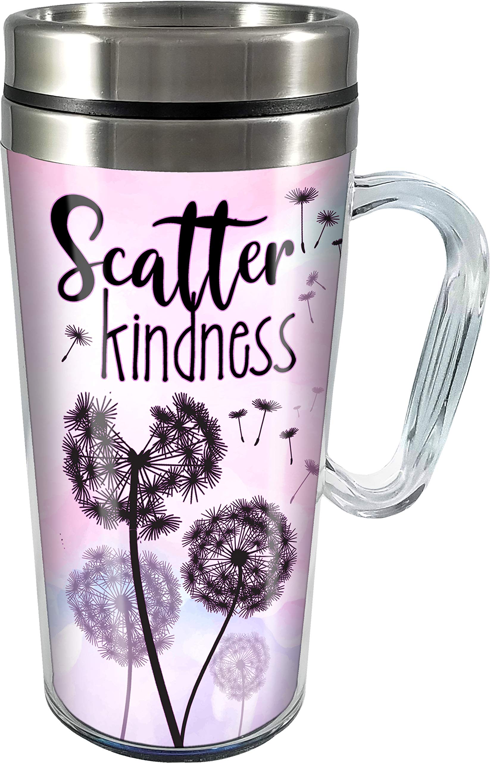 Spoontiques - Insulated Travel Mugs - Acrylic and Stainless Steel Drink Cup - Scaztter Kindness