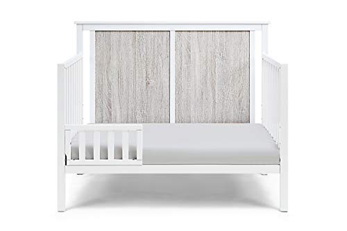 Suite Bebe Connelly 4 in 1 Convertible Crib in White with Rockport Gray Wood