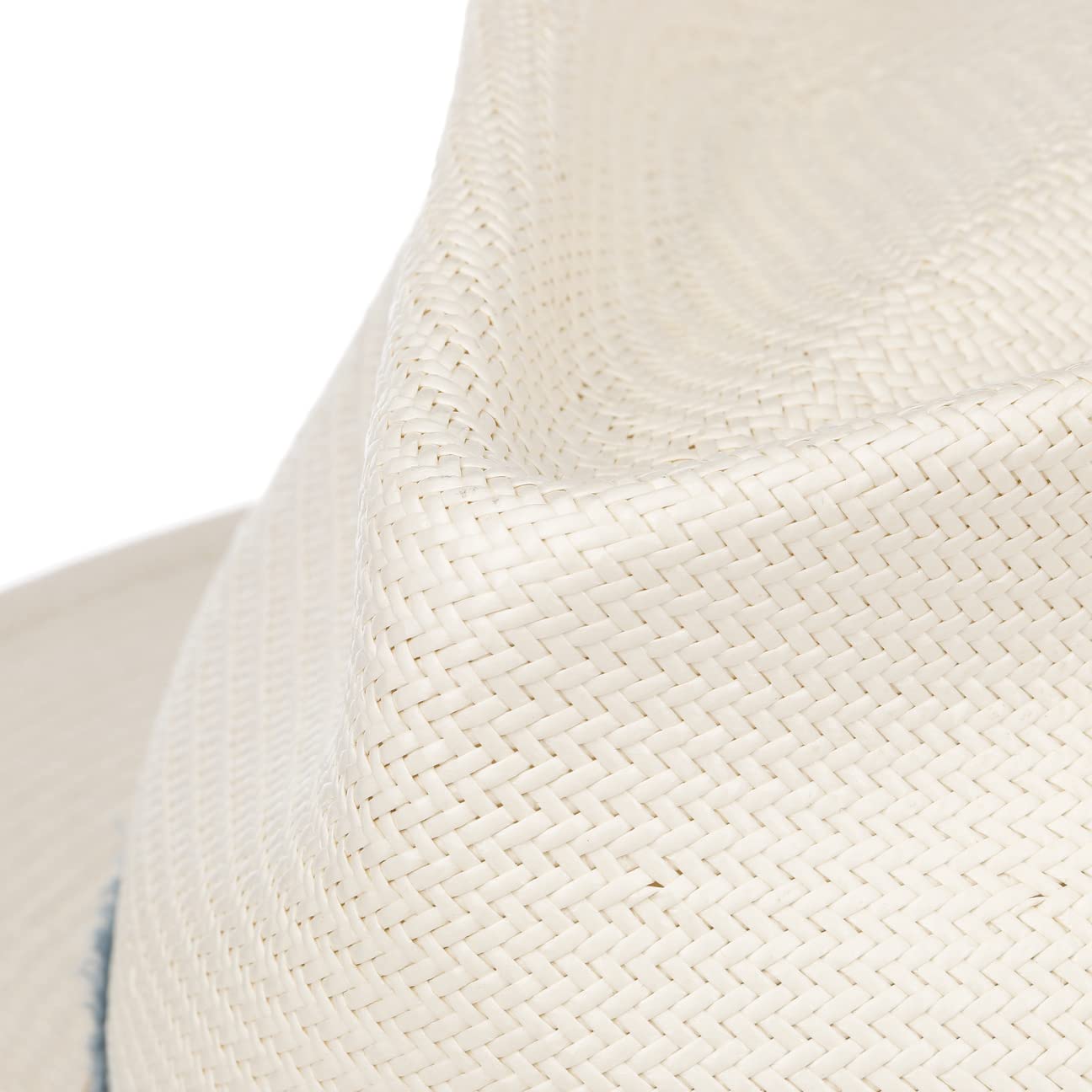 Stetson Feather Trim Toyo Western Straw Hat Women/Men Cream White 7-7 1/8
