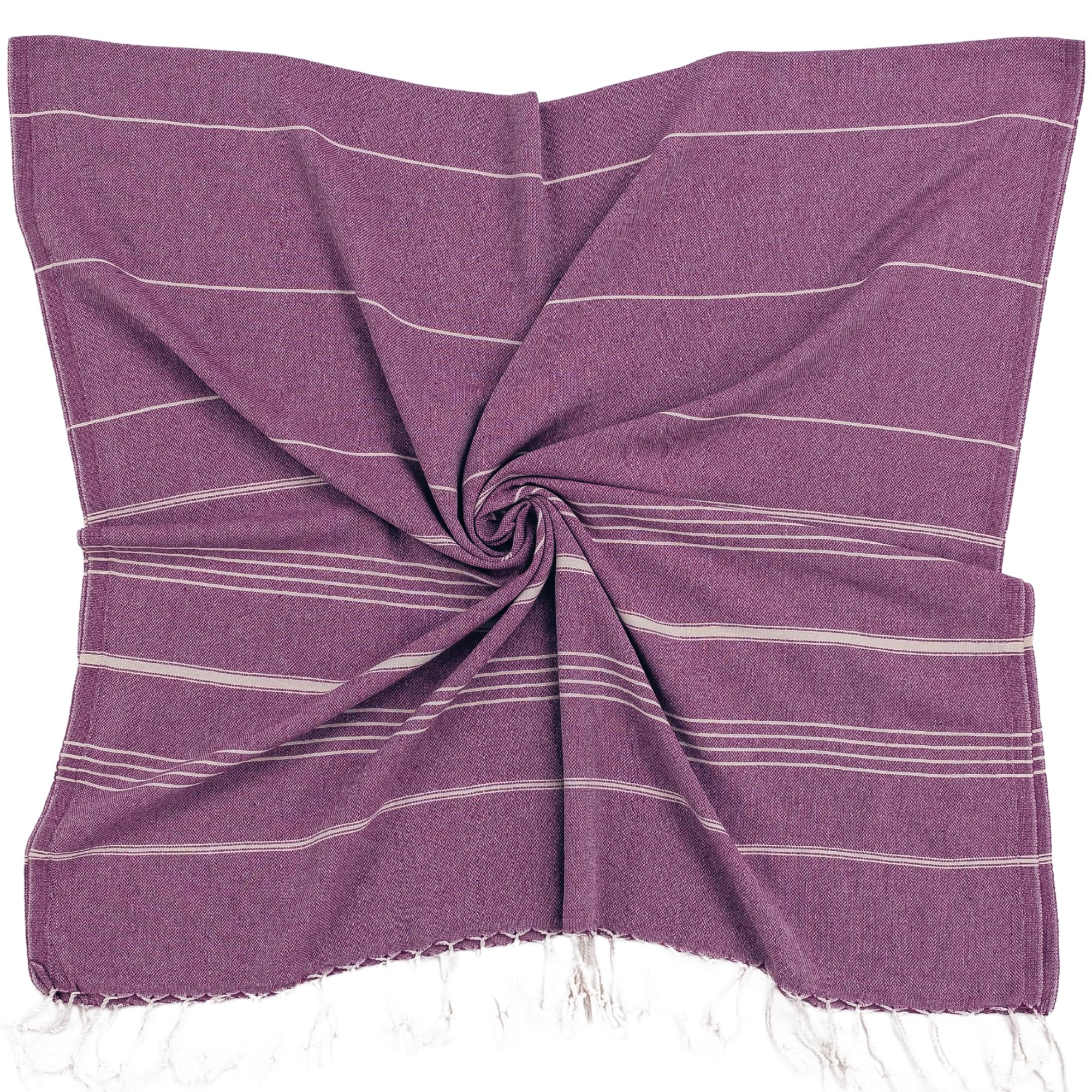 PAMUKLU Cloud Oversized Beach Towel - Sand-Resistant, Quick Drying, Compact, Soft and Absorbent - 100% Organic Turkish Cotton - for Pool, Yoga, Travel, Outdoor Adventures, and Gifts (PLAIN-19)