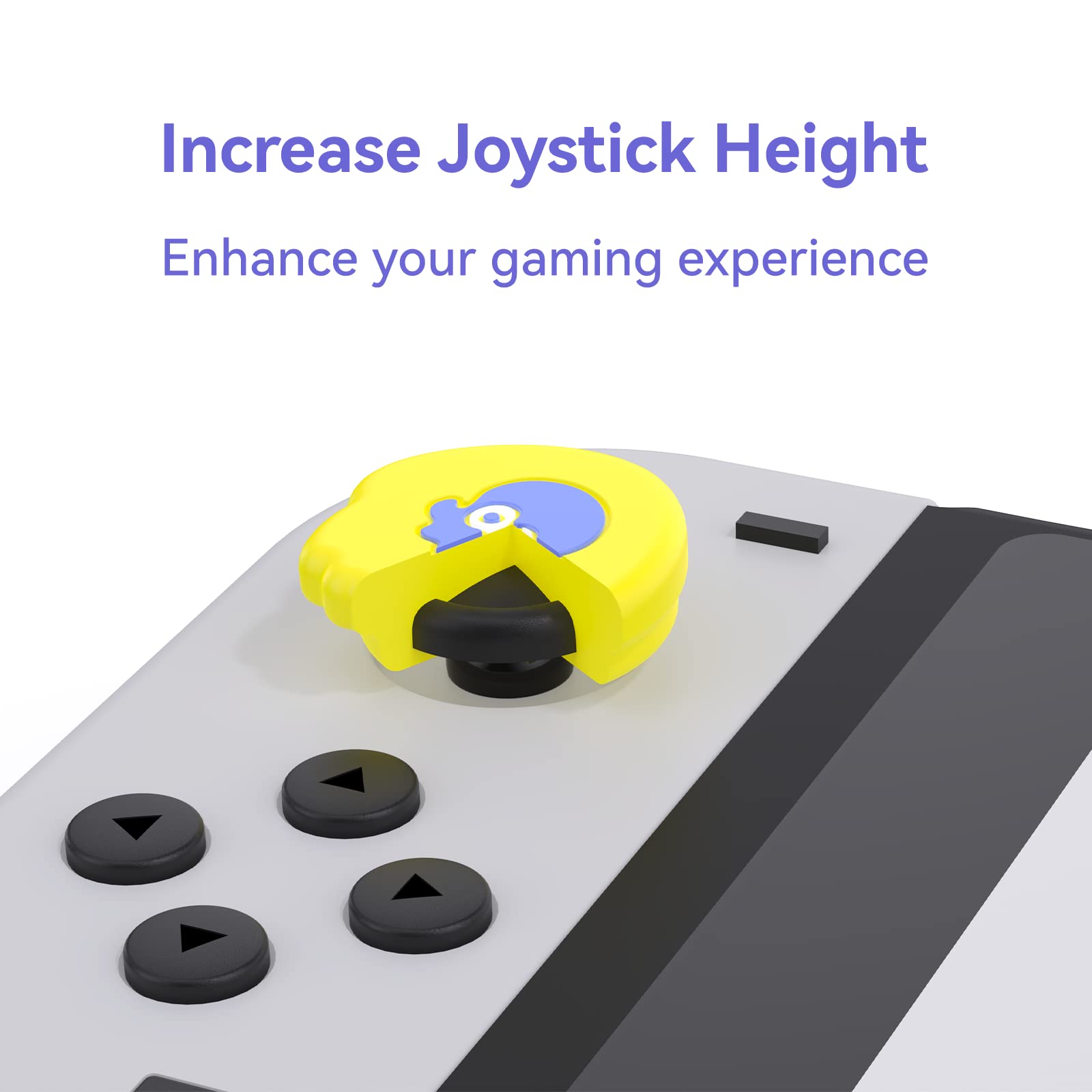 Yocore Splatoon 3 Switch Thumb Grip Caps,Soft Silicone Thumb Grips,Analog Soft Silicone Joystick Caps Stick Caps for Switch/OLED/Switch Lite,4 Pcs