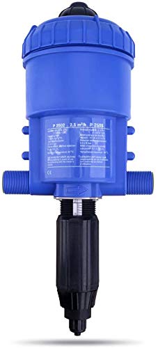 Robbey Water Powered Flow Dosing Pump, 0.2%-2% Hydraulic Chemical Fertilizer Injector Proportioning Dispenser Liquid Diluent Doser Proportioner for Drip Irrigation Livestock Farm