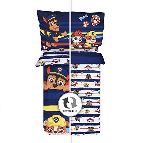 PAW Patrol Toddler Bedding Set for Kid's with Reversible Comforter, Fitted Sheet and a Standard Pillowcase- 3pieces