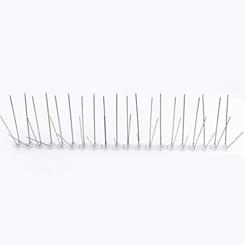 YARNOW 2pcs Birds Spikes Stainless Steel Cat Bird Deterrent Spike Anti- Climb Anti Theft Security Spikes for Pigeon Cat Bird Repellent Spikes (11cm)