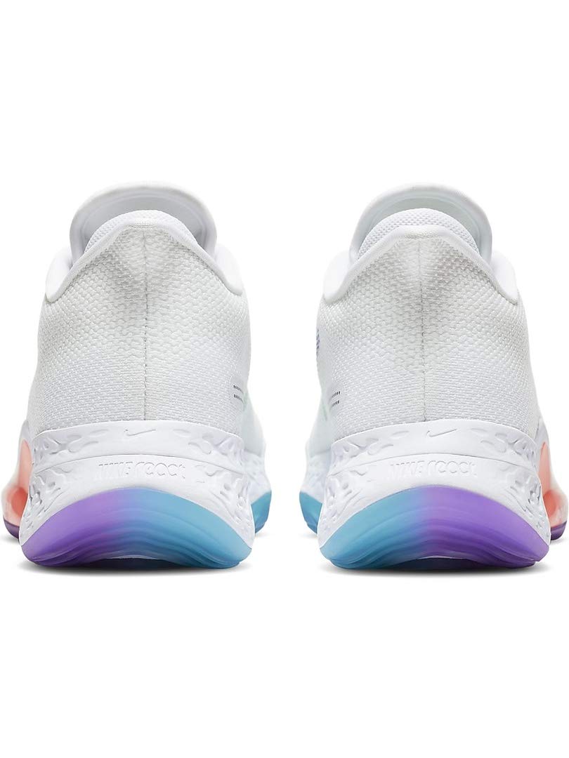Nike Men's Air Zoom BB NXT Basketball Shoes (White/White/Flash Crimson/Hyper Violet, Numeric_10)