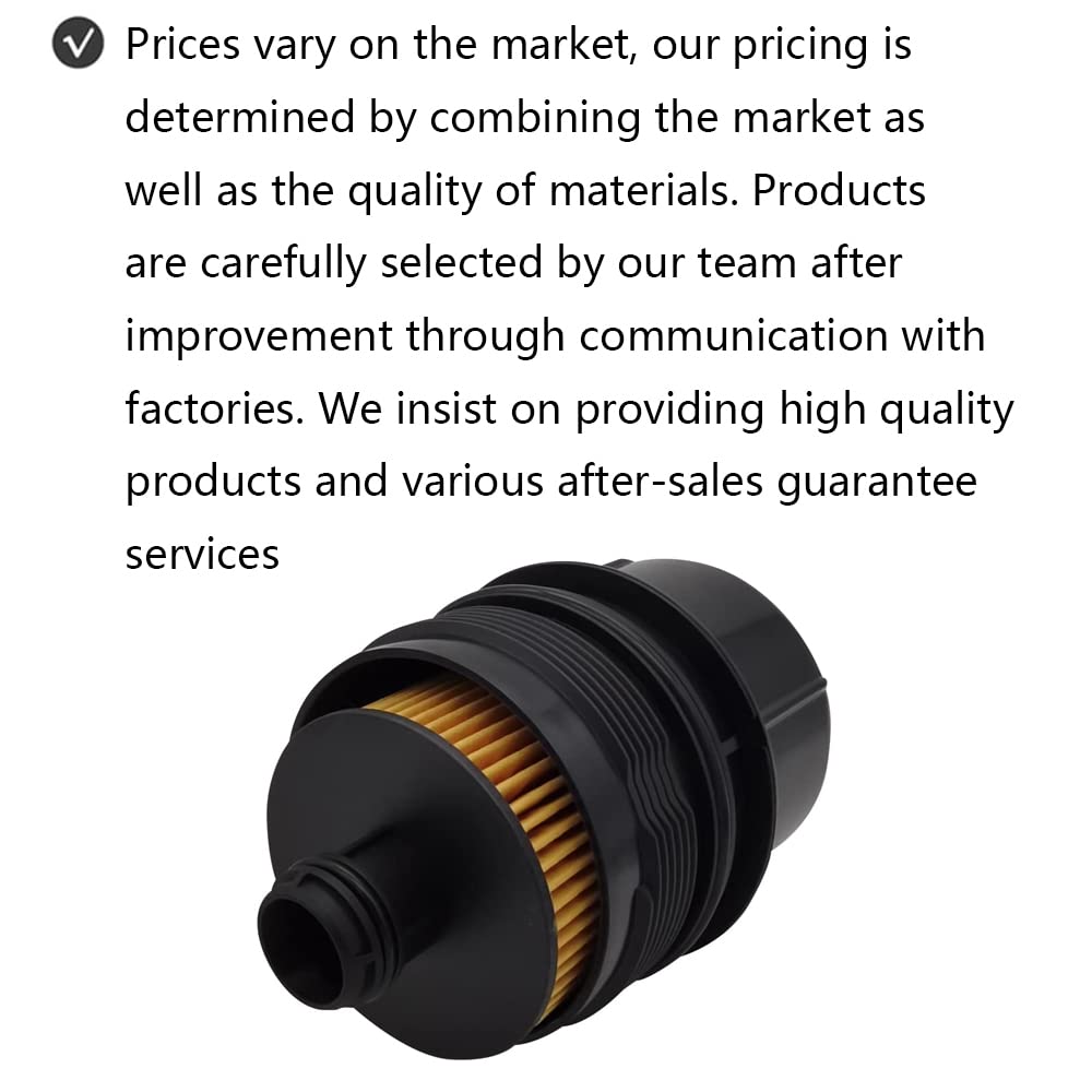 WGBAB Engine Oil Filter Replace 68507598AA 68498720AA for Jeep Dodge Ram EcoDiesel 2020-2021 Wrangler JL 2021 Gladiator 2020-2021 Ram 1500 DT