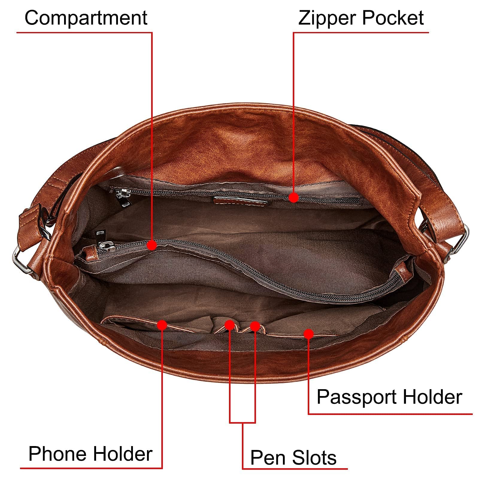 S-ZONE Women Large Hobo Purses Bag Soft Shoulder Tote Handbags Vegan Leather