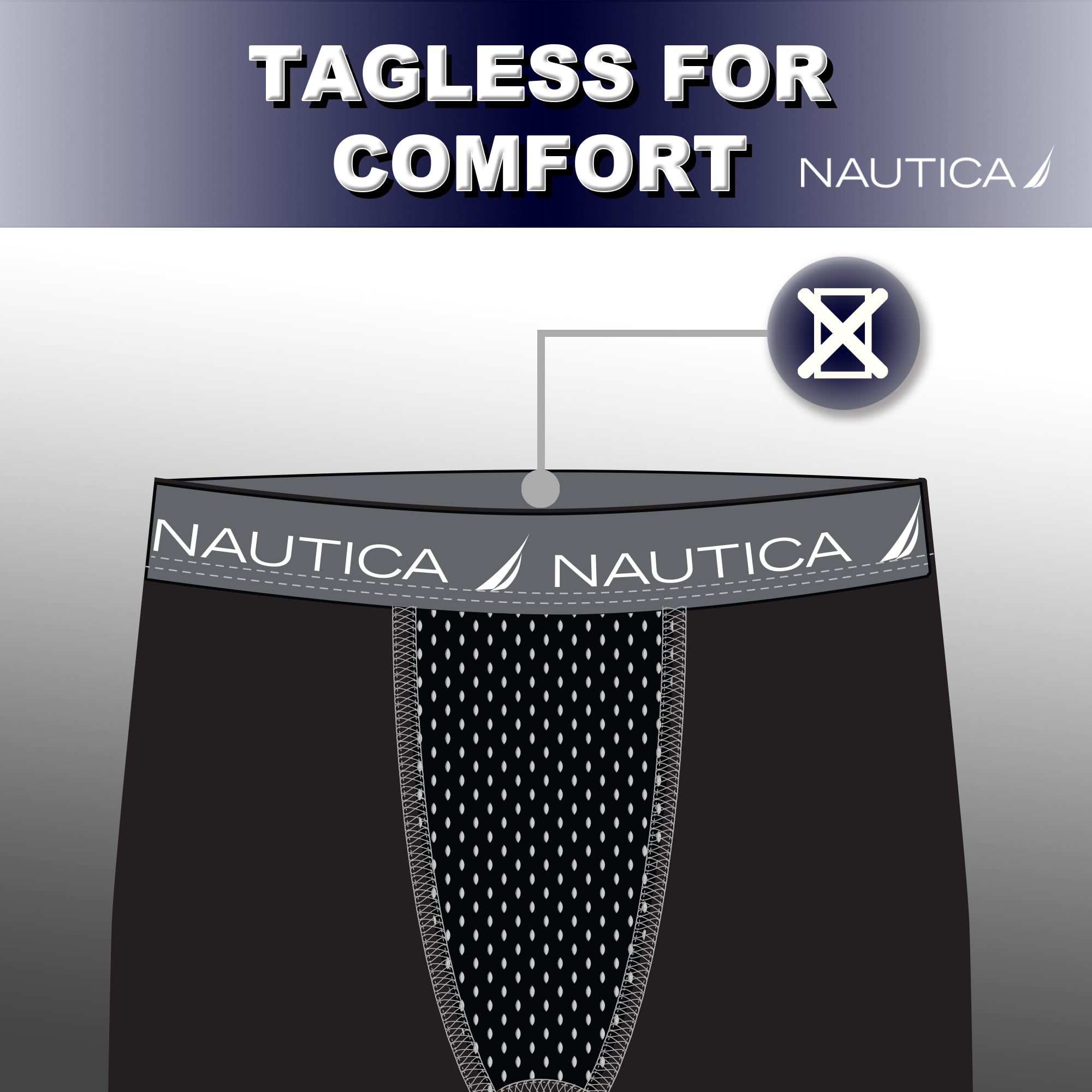 Nautica 3-Pack Mens Base Layer Short, Breathable Performance Compression Shorts Men, Biker Shorts Thigh Chafing Prevention (Medium, Black/Black/Grey)