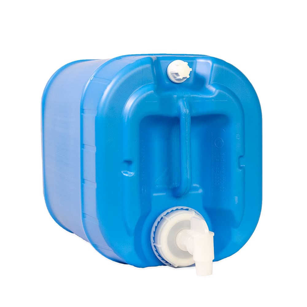 Valley Food Storage 5 Gallon Stackable Water Containers (3-Pack) | 100% Food Grade, BPA-Free | Durable Indoor Outdoor Storage Large Water Jug | Camping Accessories, Survival Gear, Prepper Supplies