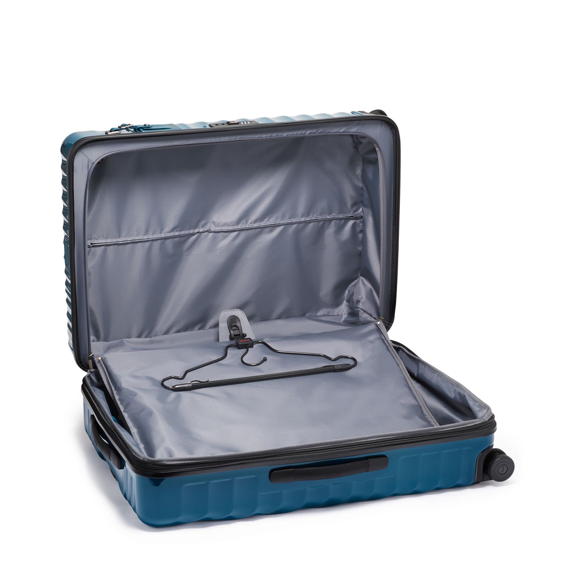 TUMI - 19 Degree Extended Trip Expandable 4-Wheeled Packing Case - Hard Side Suitcase with Spinner Wheels - Spacious International Travel Luggage with Secure Storage - Dark Turquoise