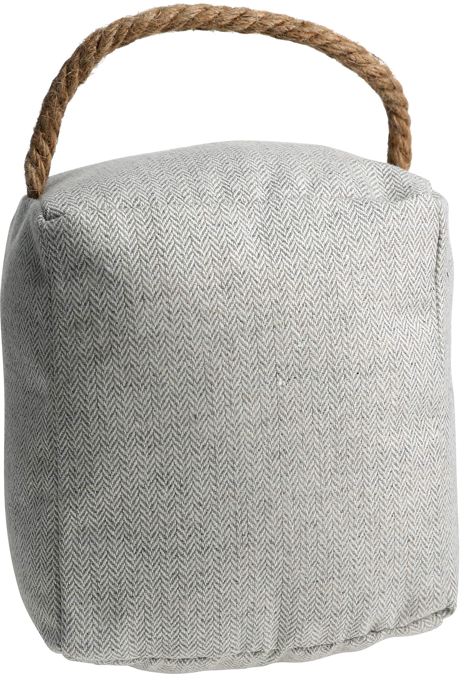 Pavilion Gift Company Gray Chevron Door Stopper 6 Inch Retired to The Beach, Grey