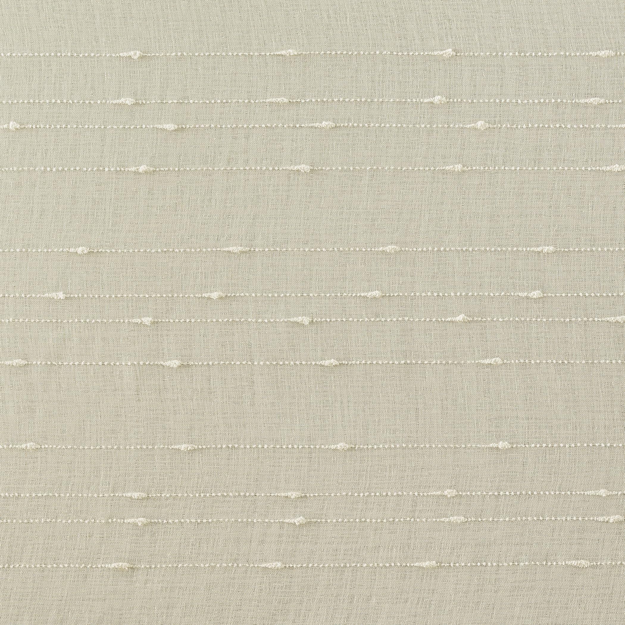 No. 918 Claudia 2-pack Slub Stripe Linen Texture Rope Tab Semi-Sheer Tie Top Curtain Panel Pair, 50" x 84", Natural Beige