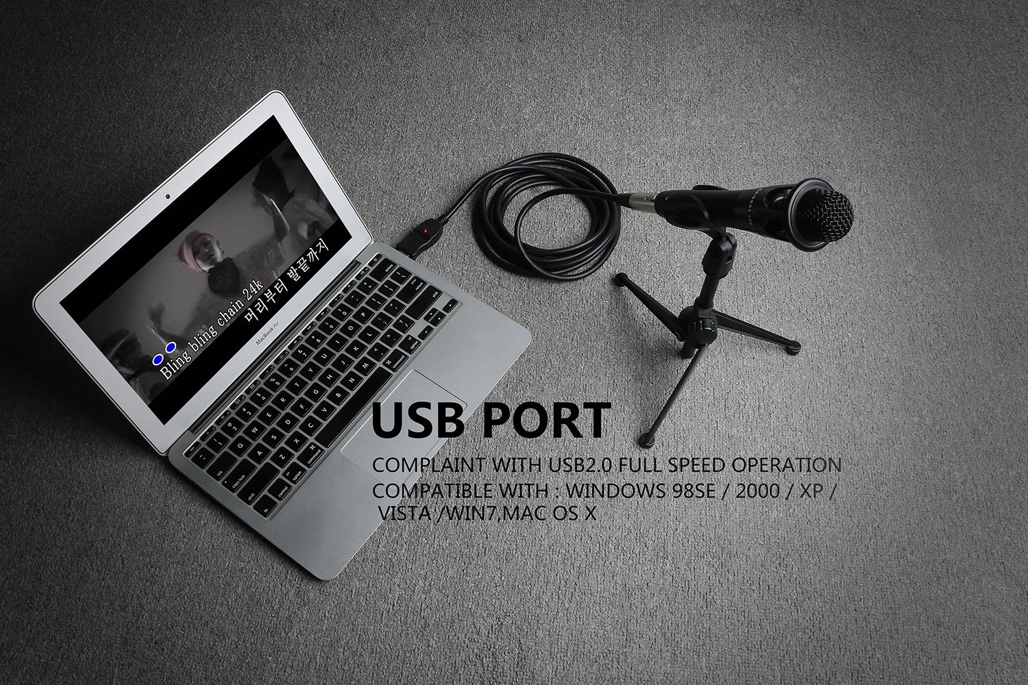 NewBEP USB XLR Microphone Cable,10Ft USB Male to XLR Female Mic Link Converter Cable Studio Audio Cable Connector Cords Adapter for Microphones or Recording Karaoke Sing
