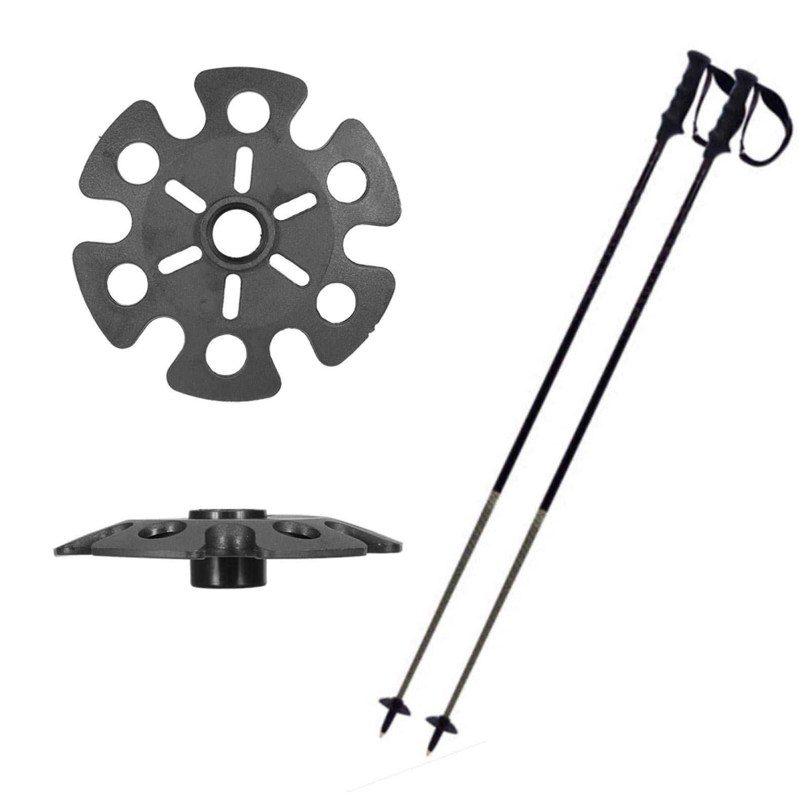 Trekking Poles Snow Powder Sand Baskets, 5Pcs Snow Mud Ski Basket for Trekking Walking Stick