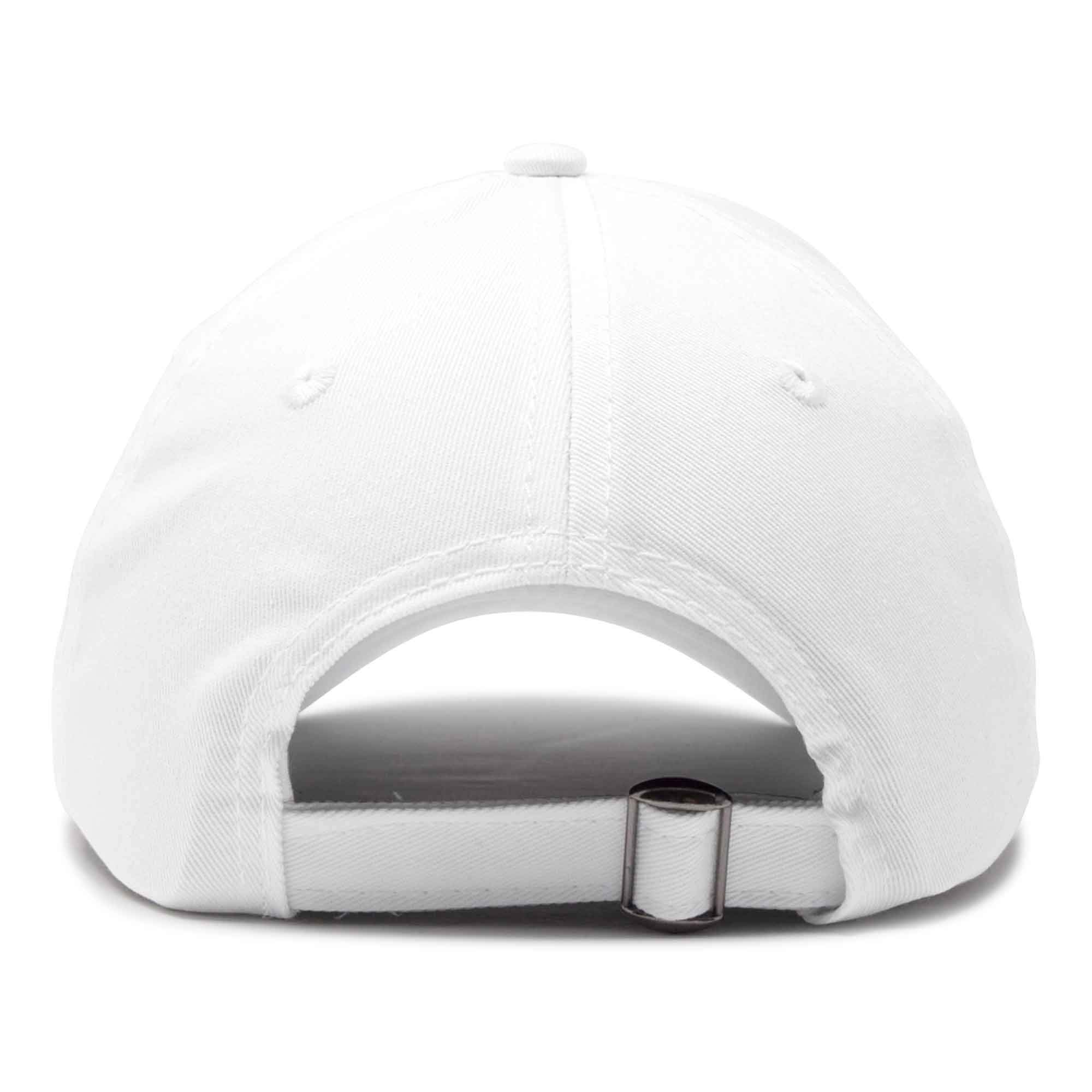 Phi Beta Sigma Greek Letters Ball Cap Embroidered Hat in White