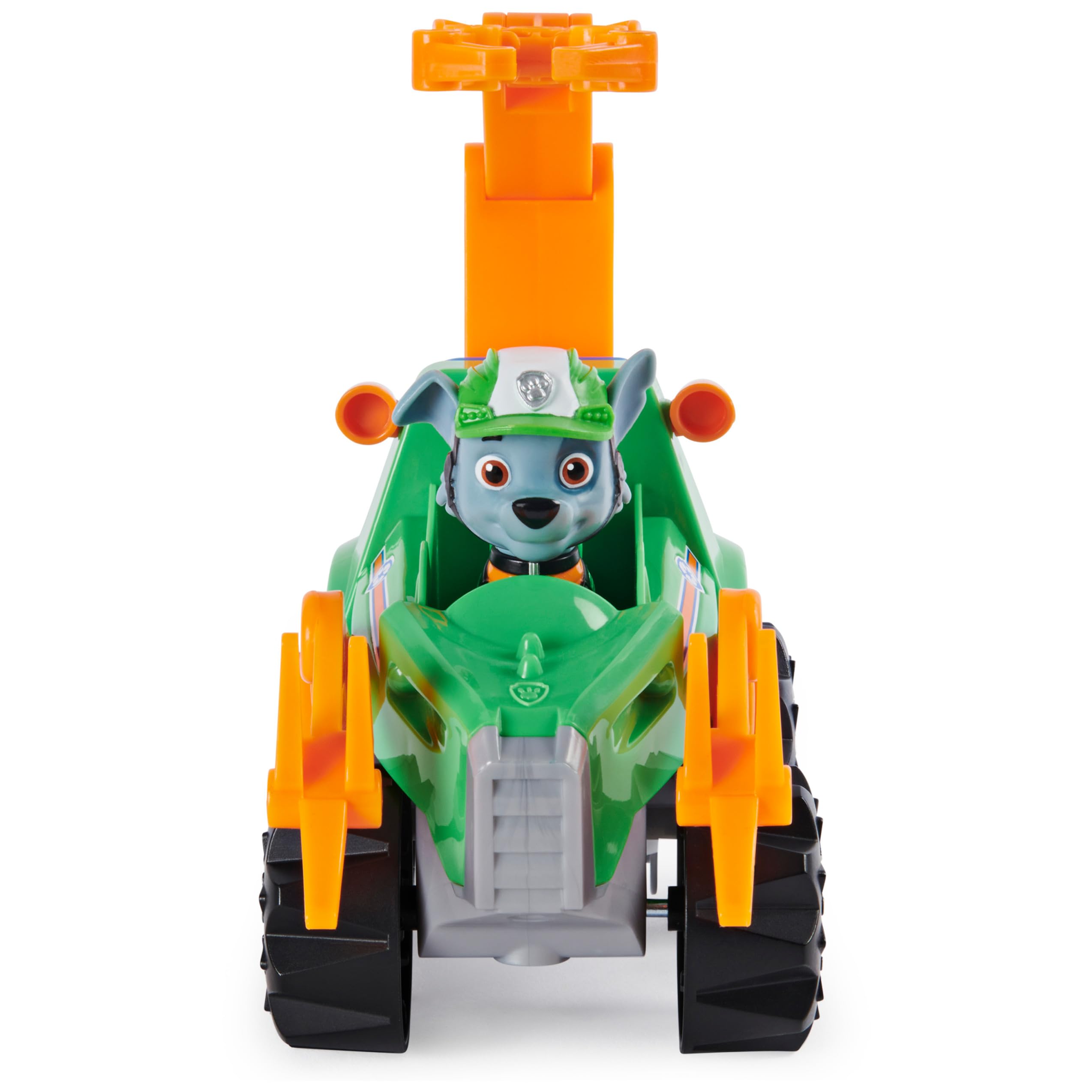 Paw Patrol, Dino Rescue Rocky’s Deluxe Rev Up Vehicle with Mystery Dinosaur Figure