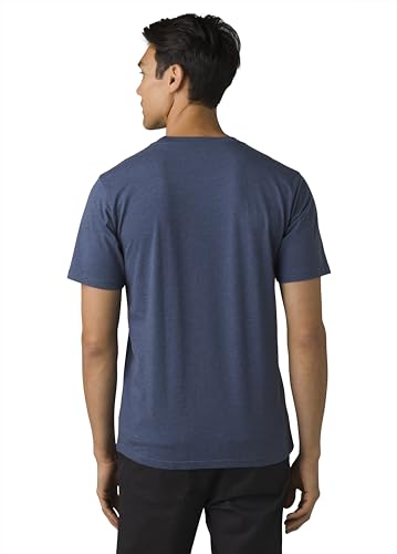 prAna Men's Will Travel Journeyman, Denim Heather, Large