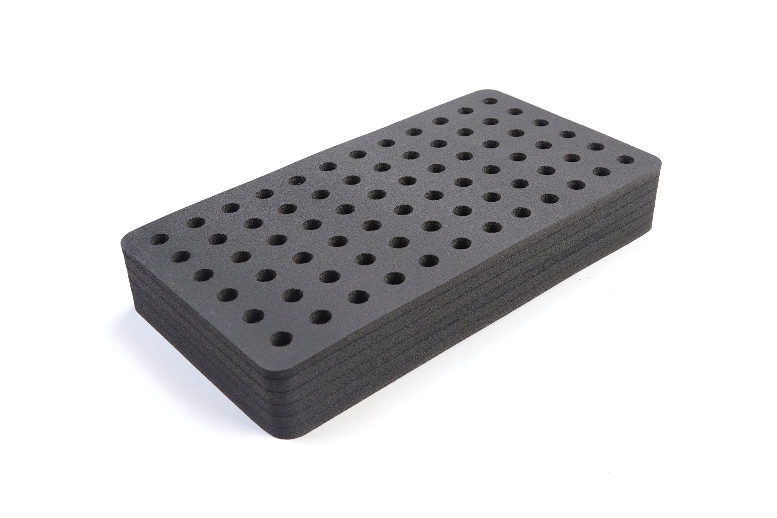 Polar Whale 10 Test Tube Freezer Racks Durable Black Foam Storage Holder Organizer Stand Transport Holds 72 Tubes Fits up to 13mm Diameter