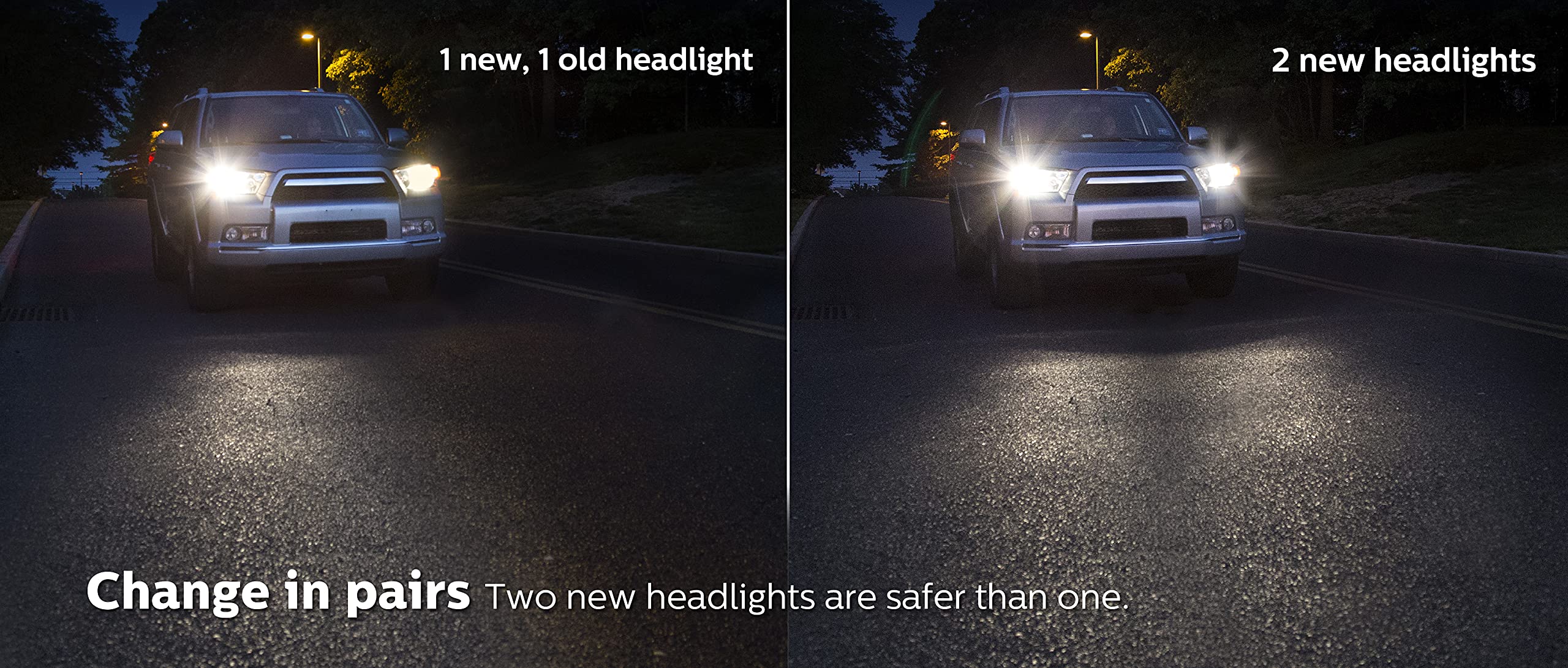 Philips automotive lighting 9005 CrystalVision Ultra Upgrade Bright White Headlight Bulb, 2 Pack (9005CVB2)