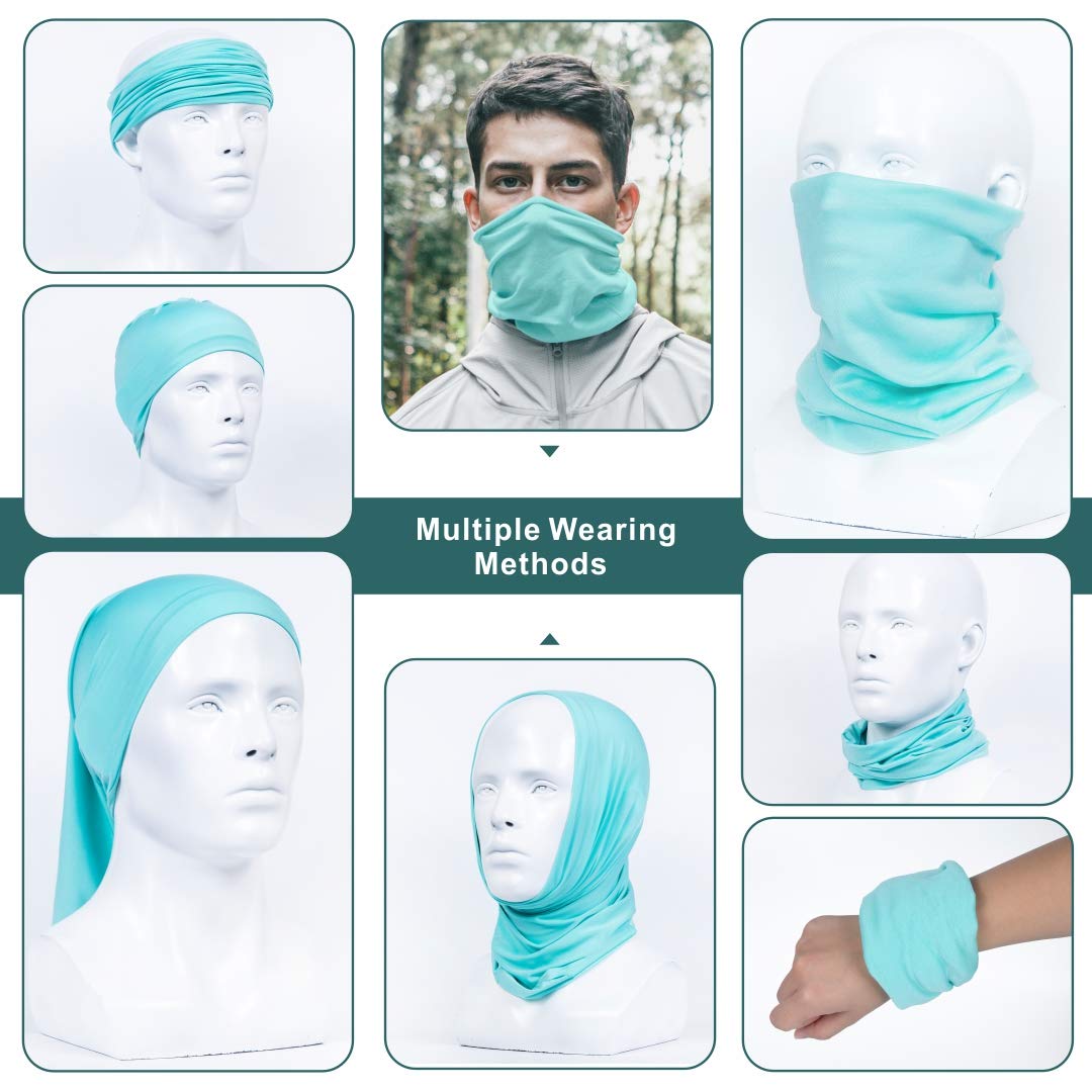 qualidyne UV Protection Face Mask Bandana Balaclava Scarf Neck Gaiter Headwrap scarve