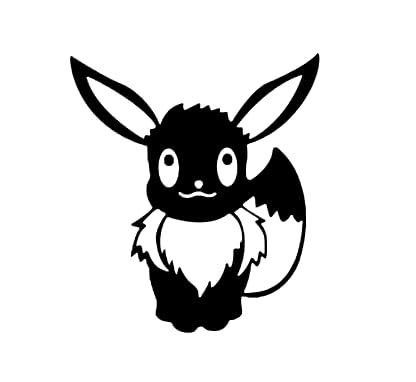 Pack of 4 - Evee Vinyl Decal Sticker Graphic Car Truck Dye Cut Decal