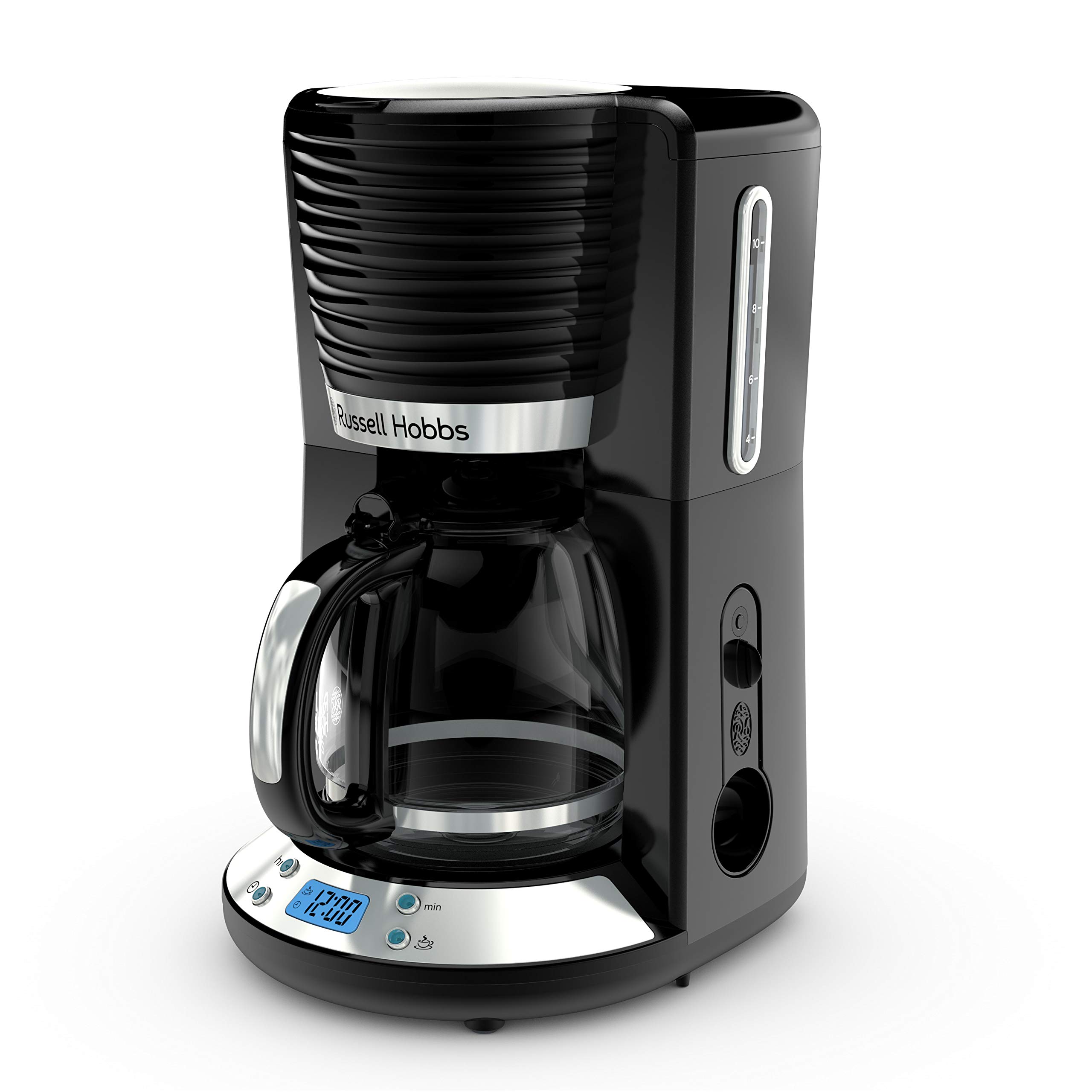Russell Hobbs CM4300BR Coventry 8-Cup Coffeemaker, 1.25L Glass Carafe, Black, (42-oz.) Capacity