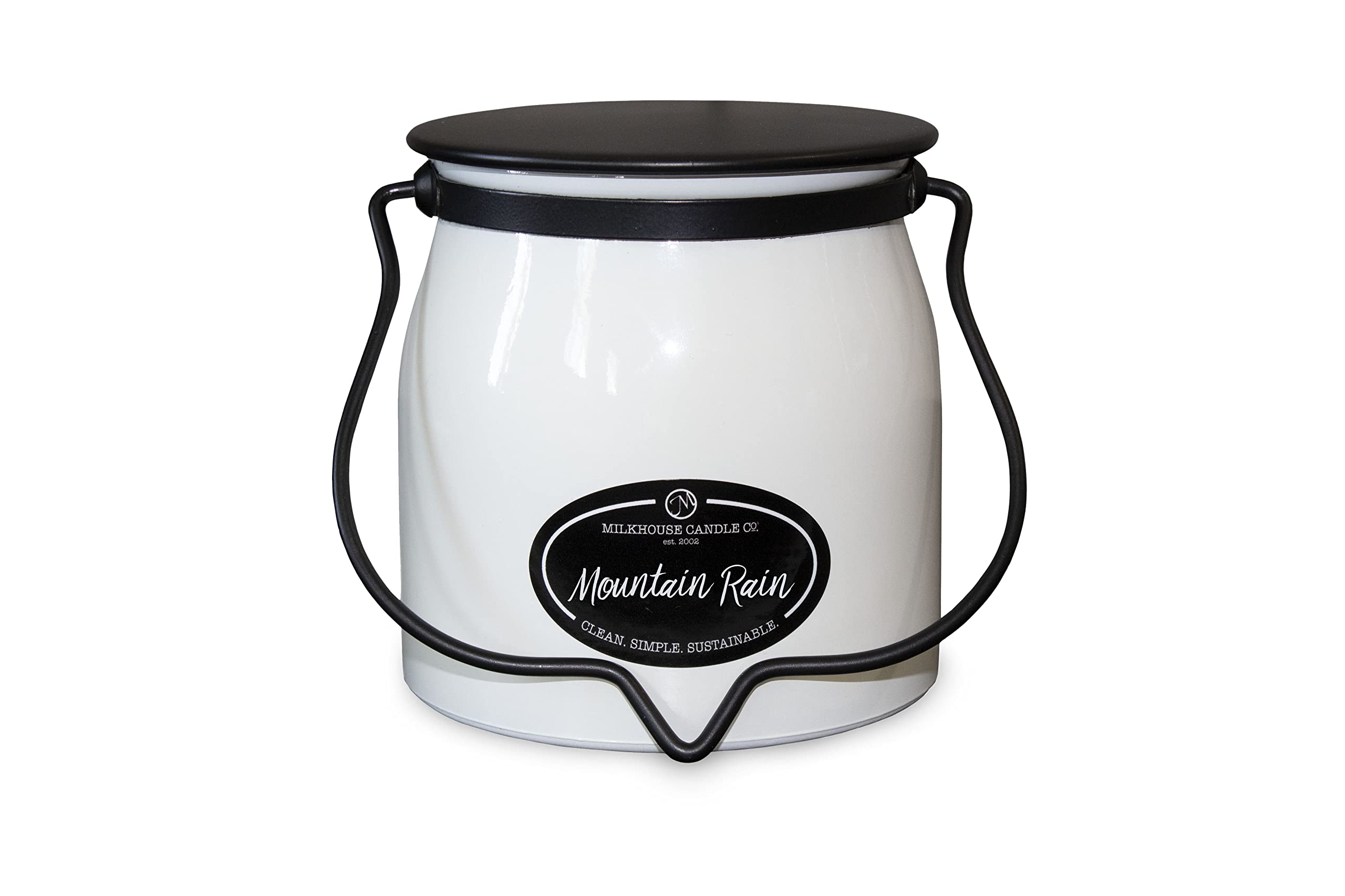 Milkhouse Candle Company - Mountain Rain - Creamery Collection - 16oz Double Cotton Wick Soy Candles with Beeswax - Long Burn Time, Made in The USA - Non Toxic, Premium Scented Candles