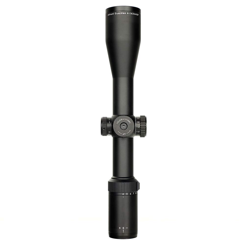 ohhunt Guardian 4-14X44 SF Hunting Rifle Scope 30mm Tube Side Parallax Tactical Riflescopes with KillFlash Cover and Mount Rings