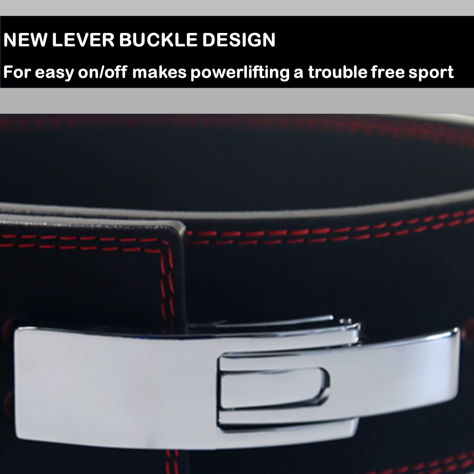 WEVYHFS Sports Weight Lifting Training Gym Reapers Lever Rogue Leather Belt 10MM for Men and Women - Lifting Support for Weight Power Lifting, Strength Training, Deadlift Training (Medium)