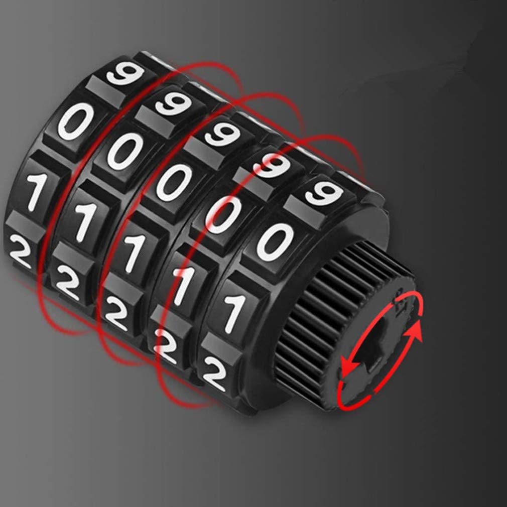 RXLLSY Bicycle Anti-Theft Code Lock, Battery car Lock, Portable Five-Digit Code Chain Lock, Cycling Accessories (150CM Long)